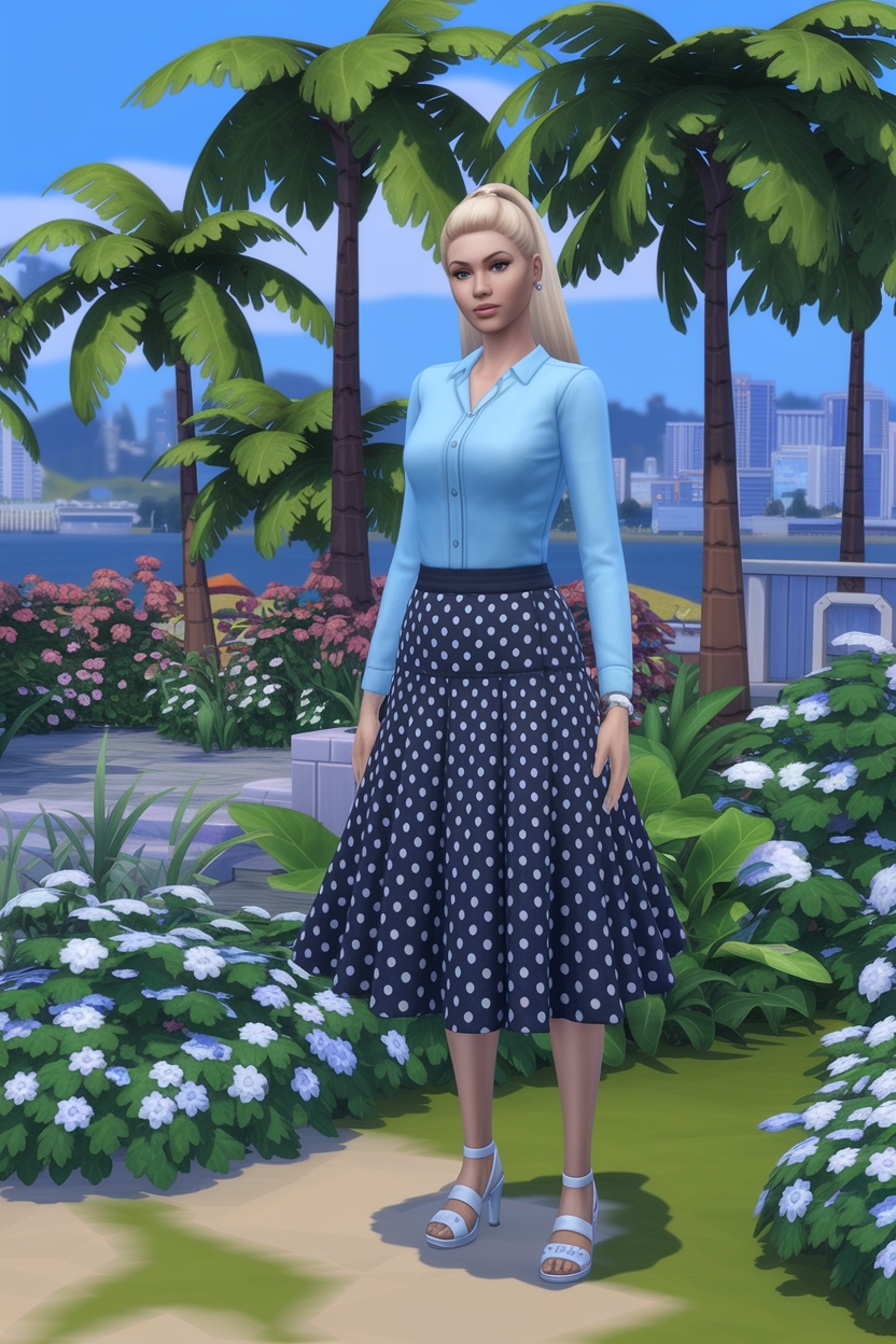 10 Trendy Sims 4 CC Polka Dot Tops You Need to Master Your Wardrobe ...